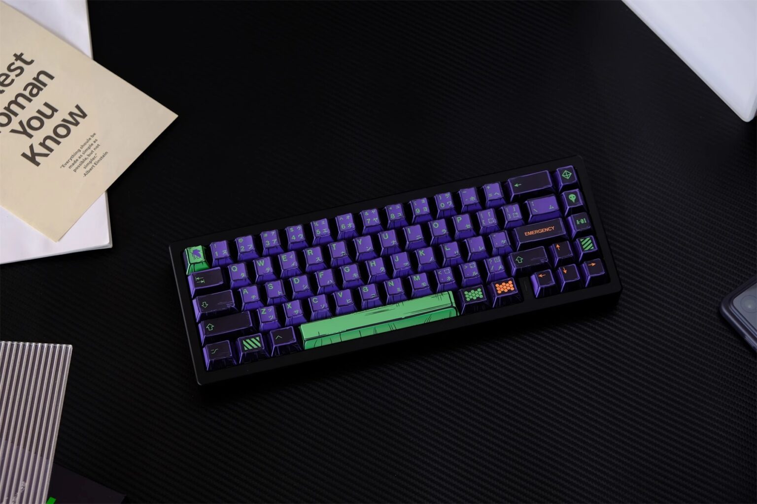 Teclas EVA con diseño de cómics – Estilo anime para teclados mecánicos MX