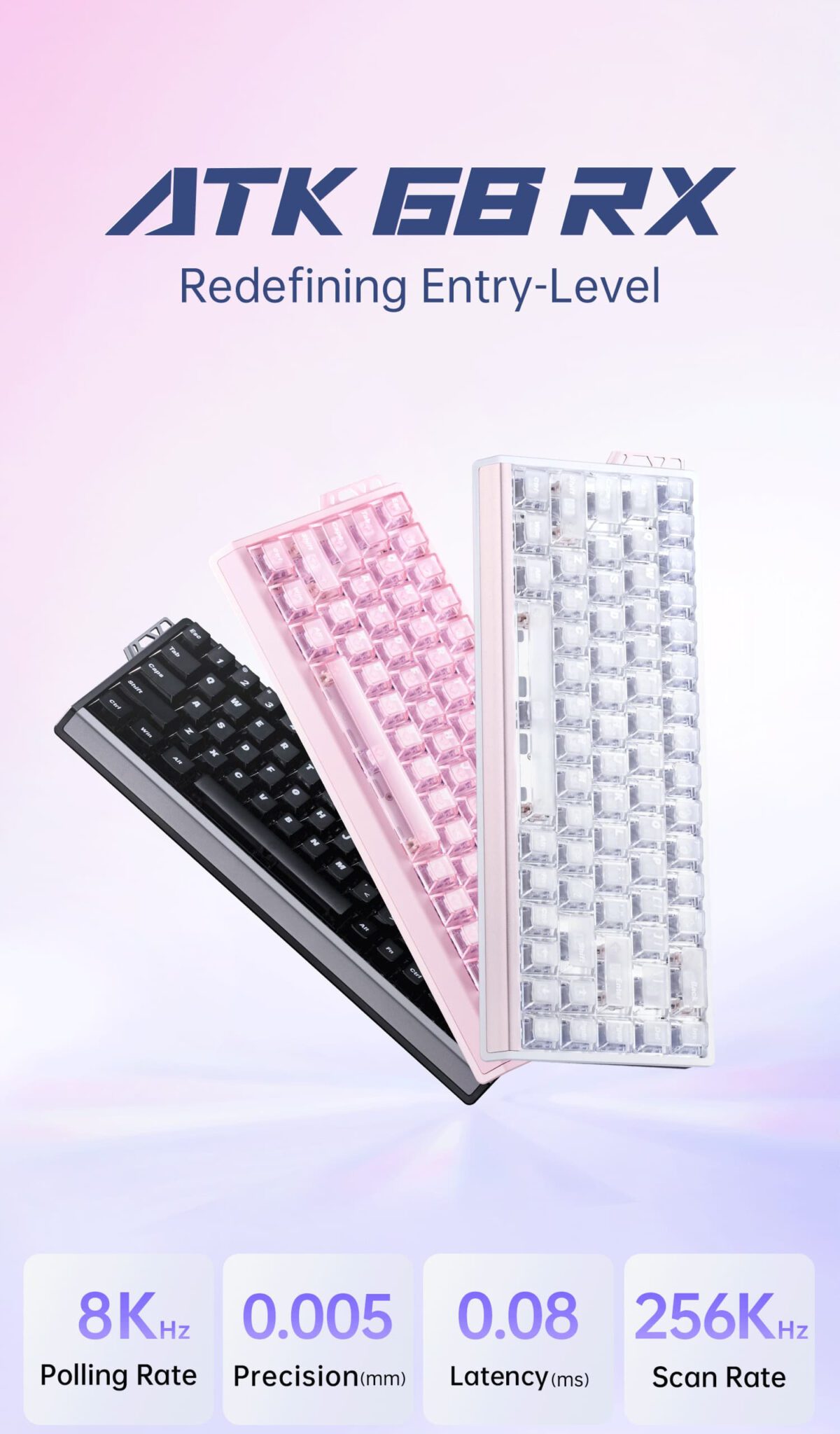 ATK 68 RX – Hall Effect Keyboard with Magnetic Switches