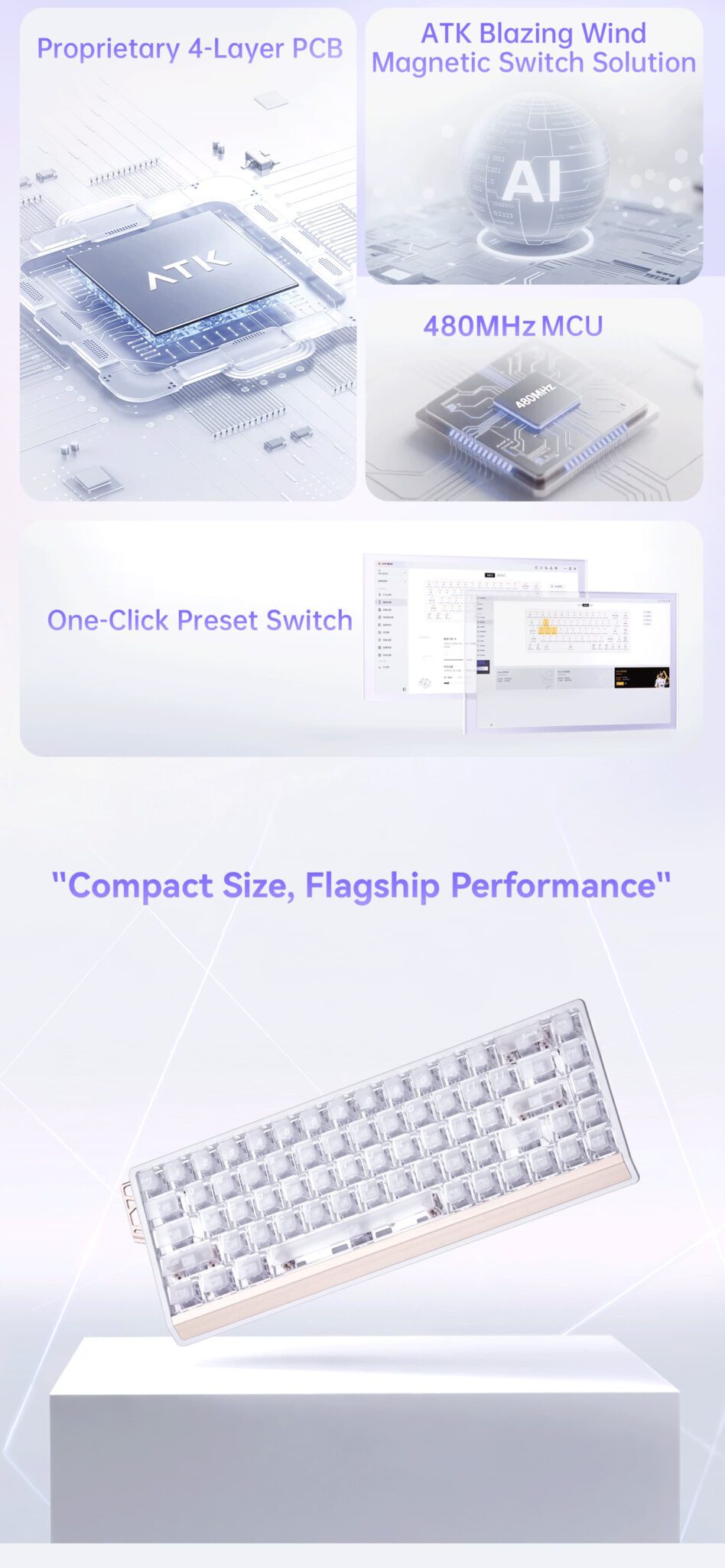 ATK 68 RX – Hall Effect Keyboard with Magnetic Switches