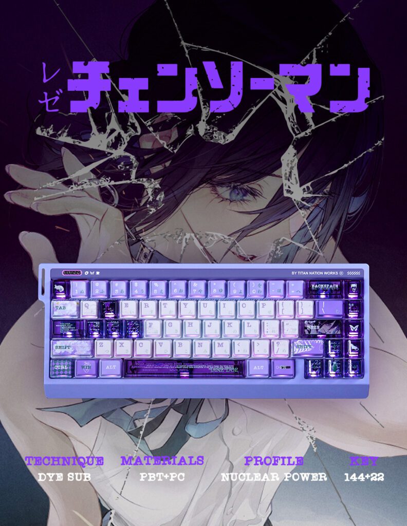Reze Keycaps: Bring Bold Anime Style to Your Keyboard