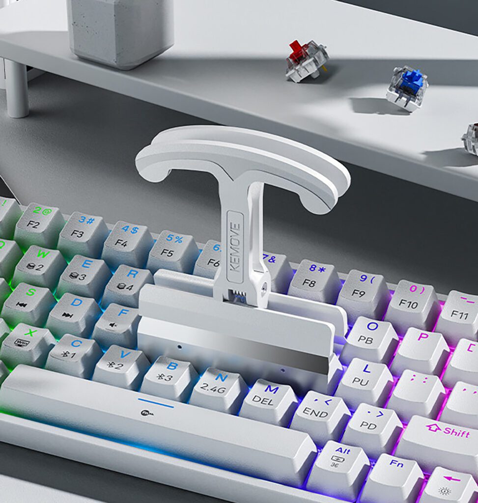 4-Key Stainless Steel Keycap Puller – Fast & Damage-Free