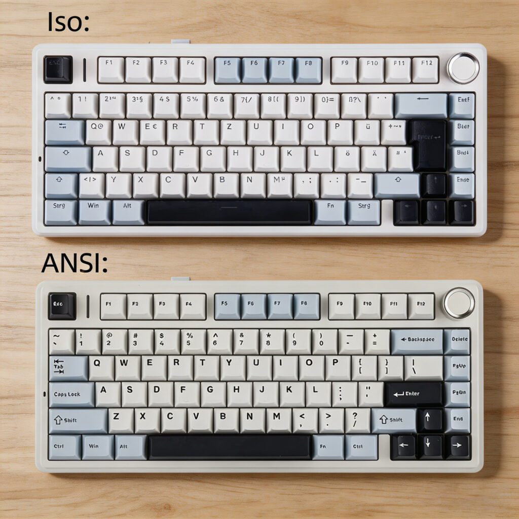 AULA F75: Melhor teclado 75% custo-benefício (ANSI vs ISO)