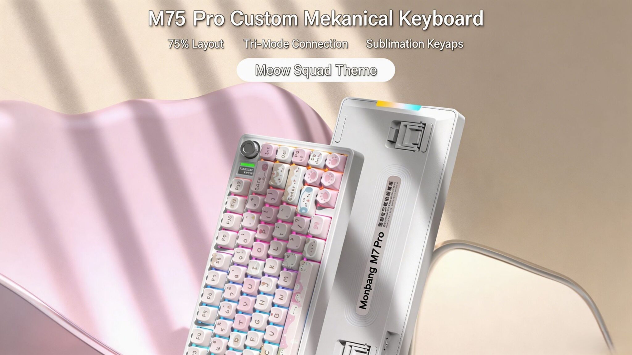 Maorbeng M75 Pro 75% Custom Mechanical Keyboard
