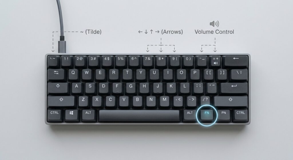 Missing Arrows? 60% Keyboard Shortcuts Guide